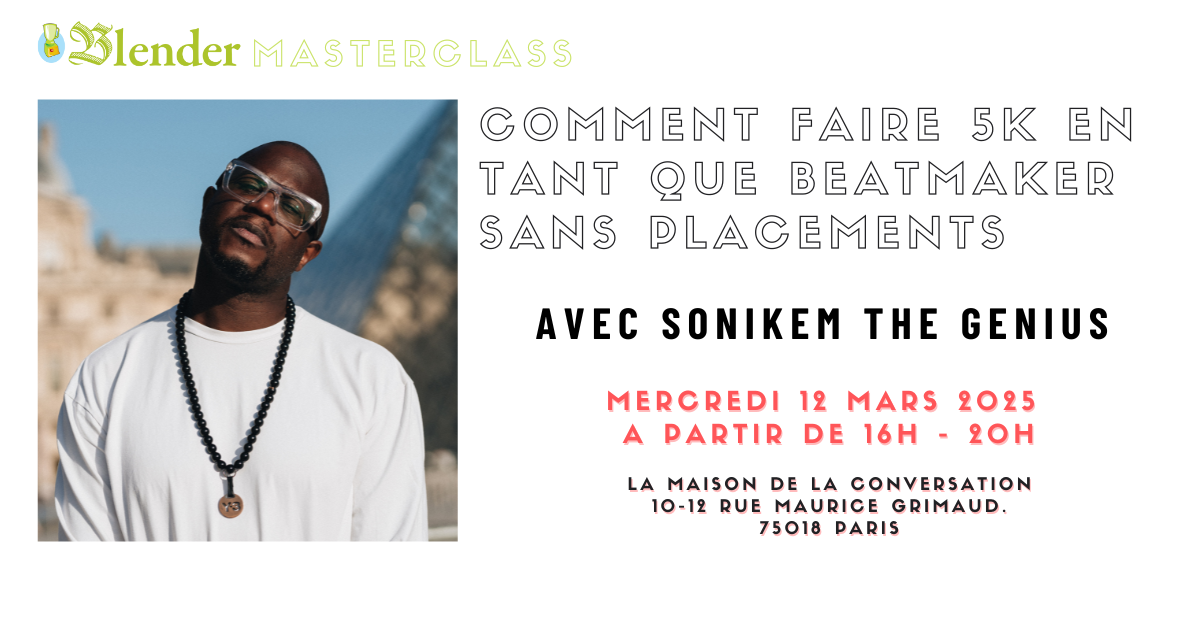 Masterclass Beatmaking @ La maison de la Conversation (Paris) ⋆ T-REX ...